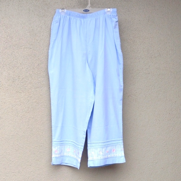 Koret | Pants & Jumpsuits | Koret Light Blue Embroidered Pants L | Poshmark